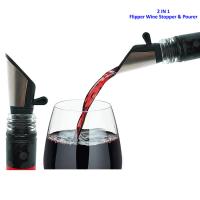 China Shatterproof Liquor Bottle Stopper Pourer Stainless Steel Wine Stopper for sale