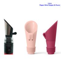 China Shatterproof Liquor Bottle Stopper Pourer Stainless Steel Wine Stopper for sale