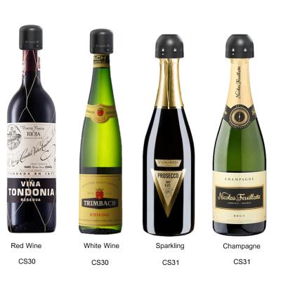 China ABS Silicone Wine Champagne Bottle Stopper Anti Leak Wine Bottle Cap for sale