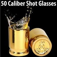 China Original 50 Caliber Shot Glasses Bullet Casings Acrylic Shot Glasses for sale