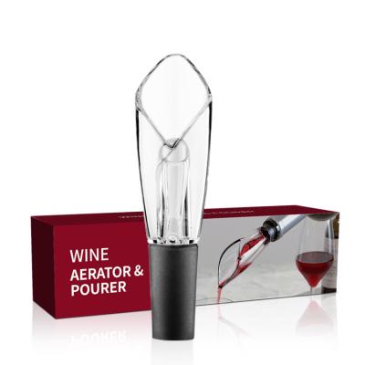 China Customized Printing Wine Aerator Pourer Spout Liquor Bottle Pourers With Aerator for sale