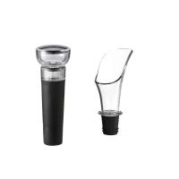 China Red Wine Vacuum Sealing Wine Stopper And Pourer Promotional Wine Gift for sale