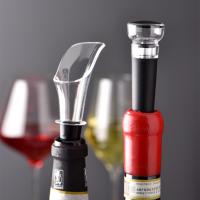 China Food Grade Plastic Silicone Wine Stopper And Pourer Kit Modern Design for sale