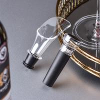 China Food Grade Plastic Silicone Wine Stopper And Pourer Kit Modern Design for sale