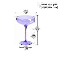 China Classic Colored Cocktail Coupe Glasses Speakeasy Style For Champagne for sale