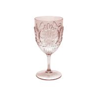 China Scollop Design Acrylic Wine Glass 450ml / 15.5oz BPA Free Shatterproof for sale