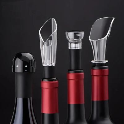 China Promotion Gift Oem Odm Wine Stopper And Pourer Food Grade Plastic Silicone for sale
