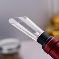 China Portable And Dishwash Safe Wine Aerator Pourer Acrylic Non Drip Wine Pourer for sale