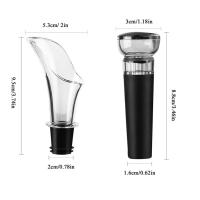 China Food Grade Plastic Silicone Wine Stopper And Pourer Kit Modern Design for sale