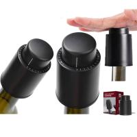 China Vacuum Wine Champagne Bottle Stoppers Wine Cork Preserver With Time Scale Record for sale