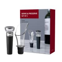 China Promotion Gift Oem Odm Wine Stopper And Pourer Food Grade Plastic Silicone for sale