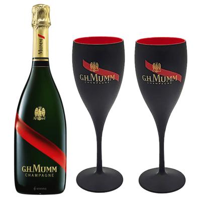 China 150ml 5oz Red Reusable Champagne Flute Customizable Color for sale