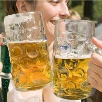 China Solid Color Acrylic Beer Glasses Traditional L With Or Without Handle for sale