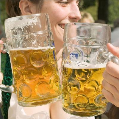 China Solid Color Acrylic Beer Glasses Traditional L With Or Without Handle for sale