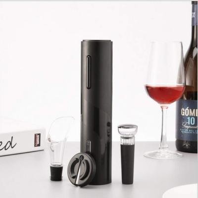 China Battery Operate Electric Wine Bottle Opener Automatic Corkscrew Set Shatterproof for sale