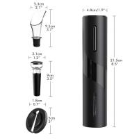 China 4 In 1 Electric Corkscrew Set With Foil Cutter Vacuum Cap Spout For Kitchen Home Bar for sale
