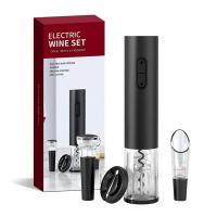 China Color Box Package Oem Electric Wine Bottle Opener Set With Stopper for sale