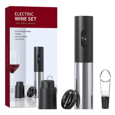 China Logo Printed Wine Cork Opener Automatic Electric Gift Set Color Box Packaging for sale