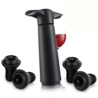 China Oem Odm Vacuum Pump Wine Stopper With 4 Silicone Stopper for sale