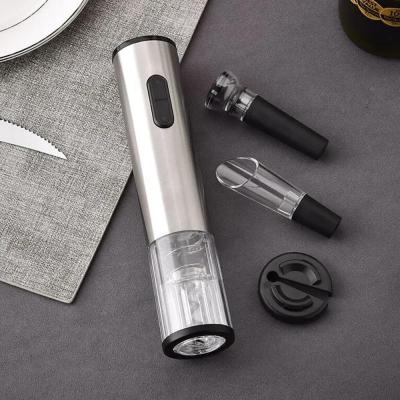 China Automatic Electric Corkscrew Set Stainless Steel Electric Wine Opener Gift Set for sale