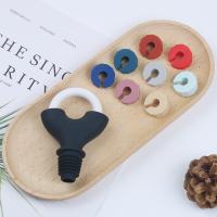 China Pulltex Rainbow Wine Bottle Stopper With 8 Glass Identifiers Silicone Charm for sale