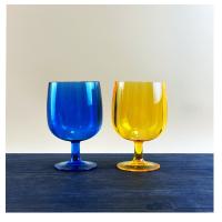 China Stackable Dishwasher Safe Bulk Plastic Champagne Flutes Party Event Square Cups for sale