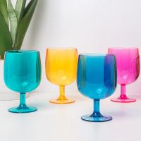 China Stackable Dishwasher Safe Bulk Plastic Champagne Flutes Party Event Square Cups for sale