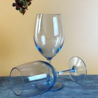 China Logo Customization Acrylic Reusable Plastic Wine Glasses / Champagne Flutes Shatterproof for sale