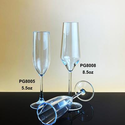 China Unbreakable Acrylic Reusable Champagne Flutes Oem And Odm for sale