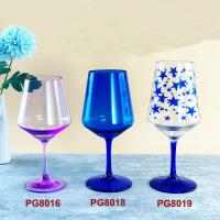 China Logo Customization Acrylic Reusable Plastic Wine Glasses / Champagne Flutes Shatterproof for sale