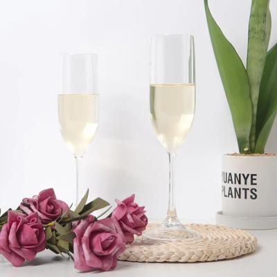 China Eco Friendly Reusable Plastic Champagne Flutes Unbreakable for sale