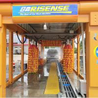 China Fully Automatic ExpressTunnel Car Wash Machine with 9 Brushes Conveyor Belt for North/South America Market for sale
