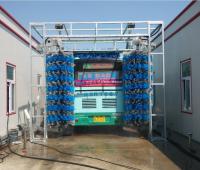 China 24000*5114mm Moving Range Heavy Duty Car Washing Machine With Brushes for sale