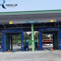 China OEM 2150*4680*5200mm Mobile Bus Wash Equipment With Steel Frame for sale