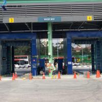 China OEM 2150*4680*5200mm Mobile Bus Wash Equipment With Steel Frame for sale