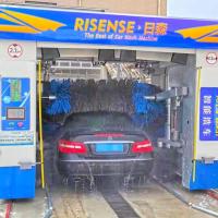 China High Pressure Brush Washing Rollover Mobile Car Wash Machine Full Automatic for sale