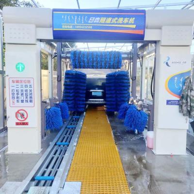 China 19800x3800x3440mm Tunnel Car Washing Machine for Automatic Brush Cleaning System for sale