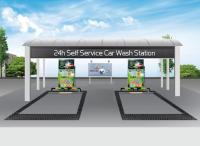 China Self Service Car Wash Machine With Coin / Card Operating Rod Rotates Freely for sale