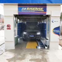China Automatic Tunnel Car Wash Machine With Brushes And Air Dryer 9500*3800*3440mm for sale