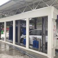 China Automatic Tunnel Car Wash Machine With Brushes And Air Dryer 9500*3800*3440mm for sale