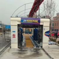 China Full Automatic Brush Washing Car Wash Machine Tunnel With Drying System for sale