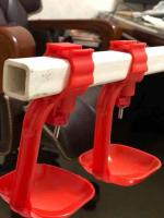 China 25mm Square Tube Poultry Drinking Line Plastic PVC Chicken Water Pipe for sale