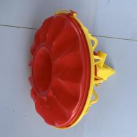 China 0.3 KG Poultry House Feed Pans 16 grille Chicken Pan Feeder for sale