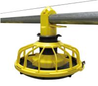 China 14/16 partitions Poultry Farm Equipment Plastic Chicken Feeders And Drinkers for sale