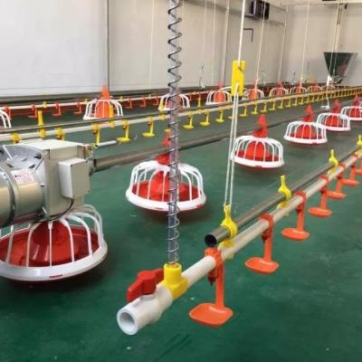 China Galvanized Pipe Poultry Feed Line 220V 380V Pan Feeding System for sale