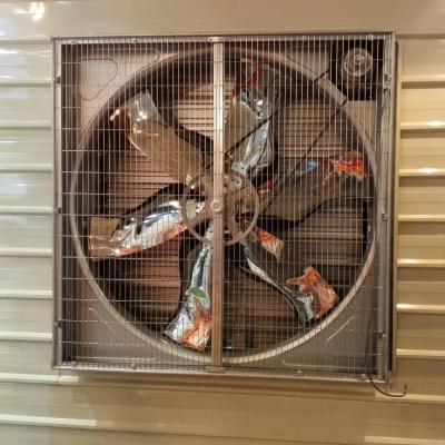 China 62*62*40cm Wall Fan For Dairy Farm 960r/Min Drop Hammer System for sale