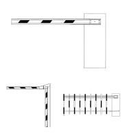 China LPR Solution Parking Barrier Gate With 24V DC Brushless Motor for sale