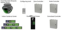 China Automated Parking Guidance System For Front Mounted Ultrasonic Parking Space for sale