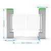 China SUS304 Swing Turnstile Gate Stainless Steel IR Swing Barrier Turnstile for sale