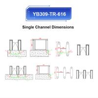 China Single Or Double Wing Gate Turnstile Walking Flap Barrier Turnstile for sale